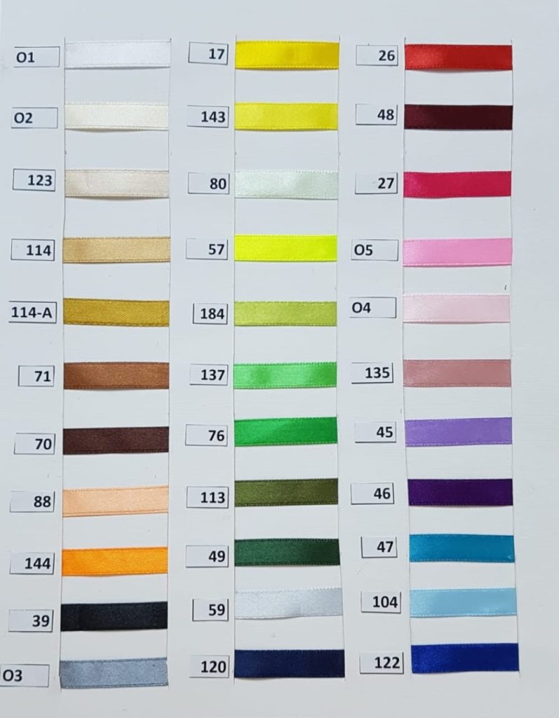 Cinta de Tela Satín Raso - Lanas De Antaño